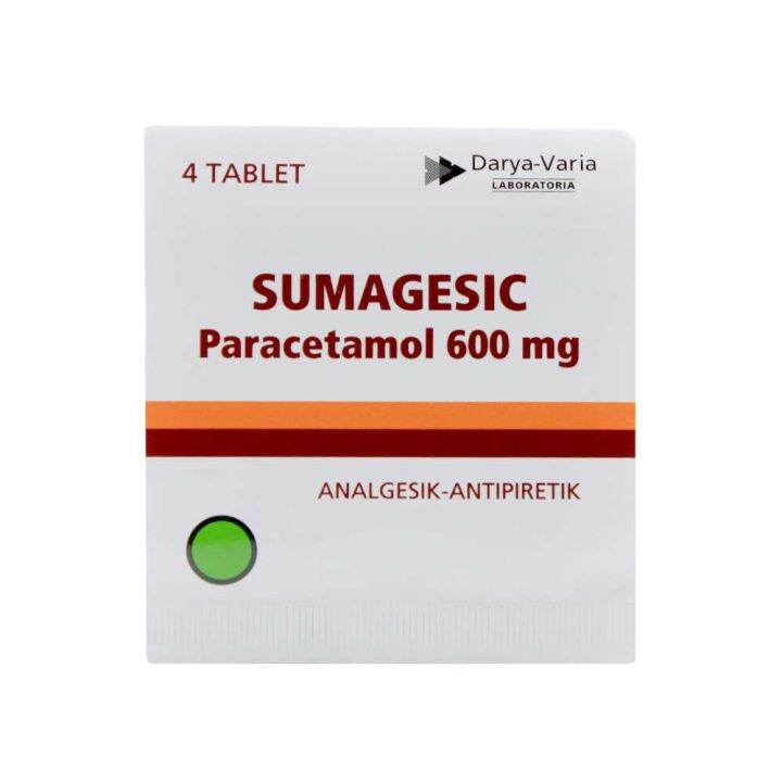 SUMAGESIC TAB 600 MG 1 STRIP 4 TABLET Paracetamol | Lazada Indonesia