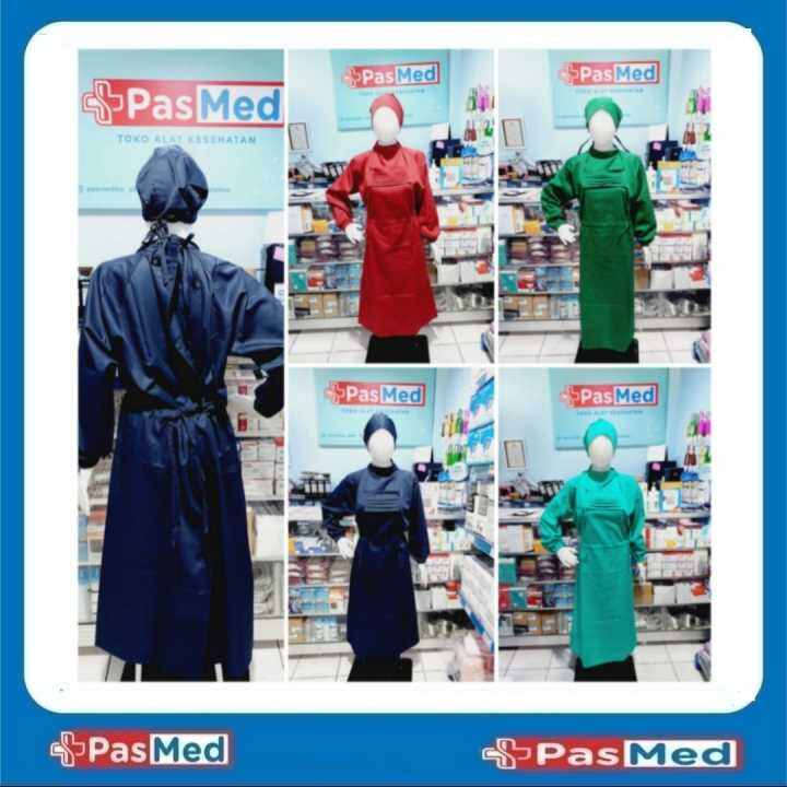 Baju APD (Bisa dicuci) BAJU OPERASI ALLSIZE | GOWN APD KAIN DRILL ...