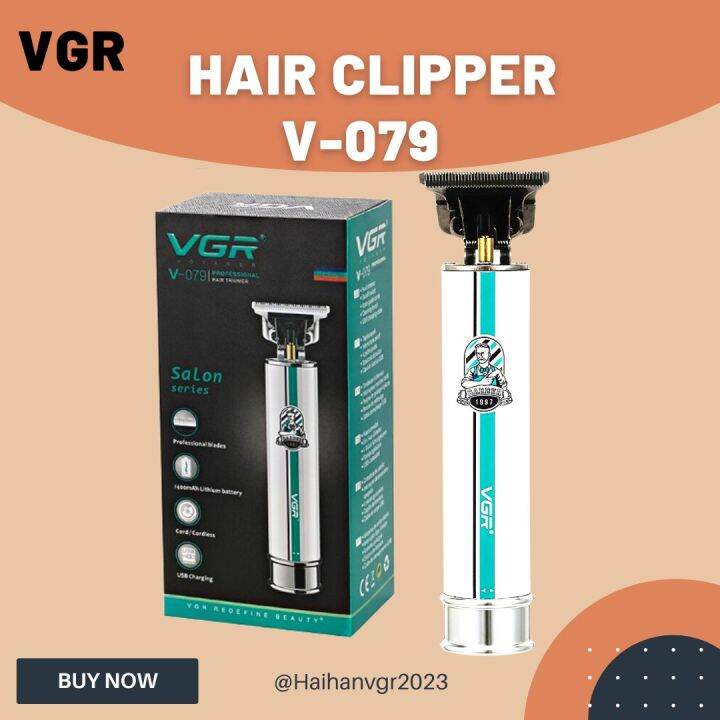 VGR ปัตตาเลี่ยนตัดผม ปัตตาเลี่ยนไฟฟ้าไร้สาย รุ่น V-079ปัตตาเลี่ยน ปัตตาเลี่ยนไร้สาย ปัตตาเลี่ยน ...