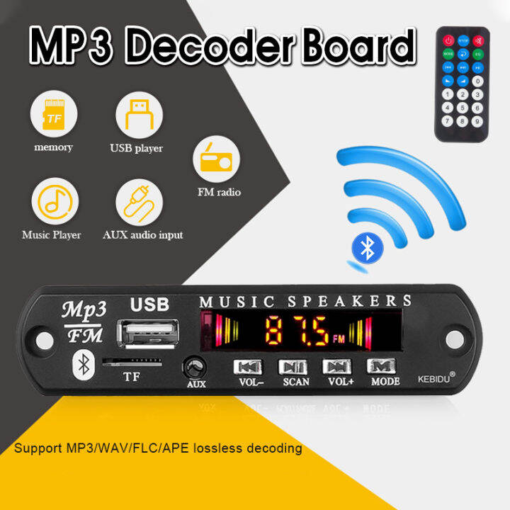 【Shipping From Philippines】Bluetooth 5.0 MP3 Player Decoder Board FM ...