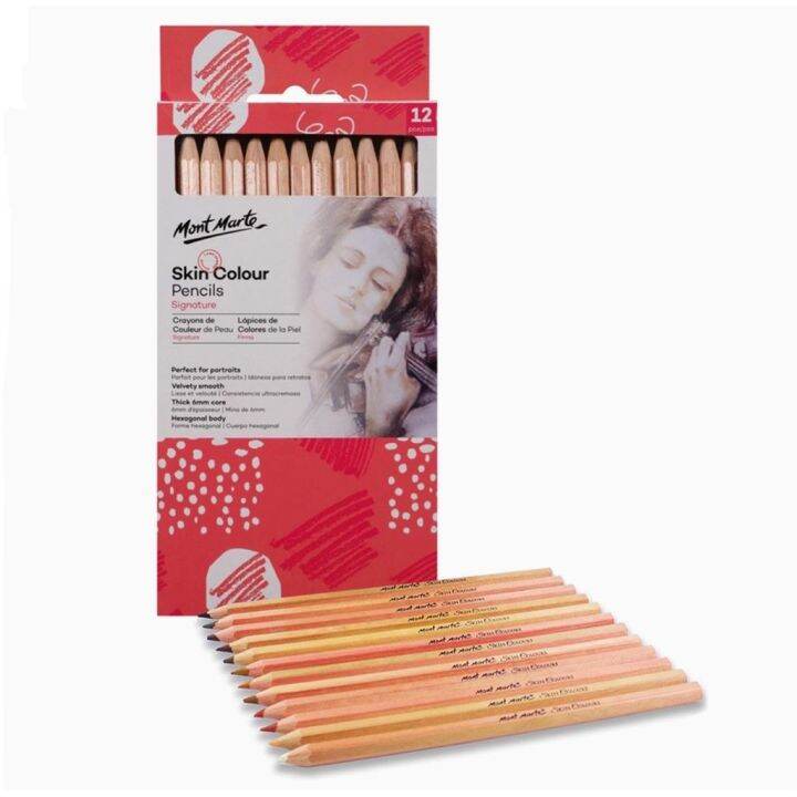 Mont Marte Skin Color Pencil Set (12pcs/set) | Lazada PH