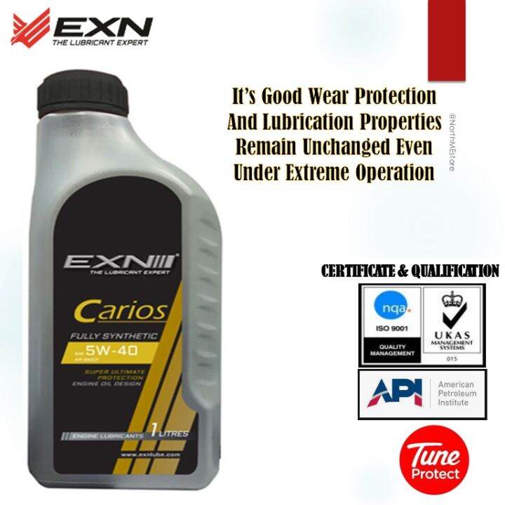 EXN Carios SAE 5W40 API SN/CF - Fully Synthetic (Super Ultimate ...