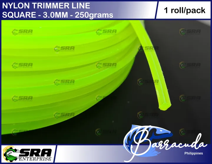 Barracuda premium monofilament nylon trimmer line [3.0mm] | 250 grams ...