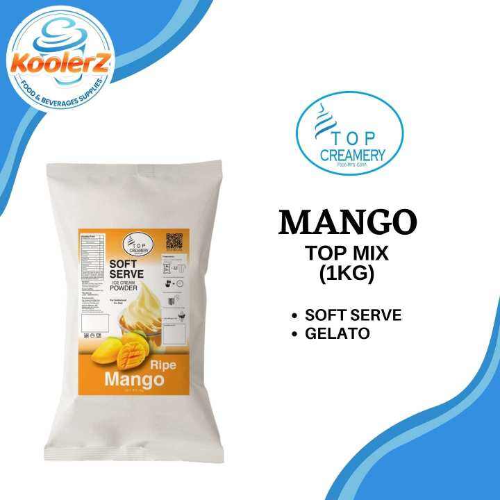 Top Creamery Top Mix Soft-Serve Ice Cream Mango Powder 1kg | Lazada PH