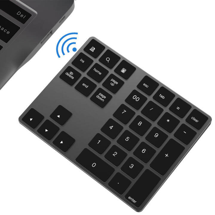 Bluetooth Wireless Mini Numeric Keypad 34 Keys Numpad Digital Keyboard ...