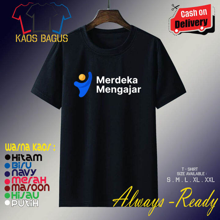 Kaos Merdeka Mengajar Kaos Baju Distro Terbaru | Lazada Indonesia