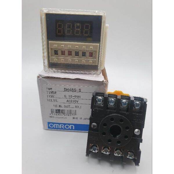 Dh48s S Omron 8 Pin Dc12v 24v Ac220v Timer 0 1s 99h Th
