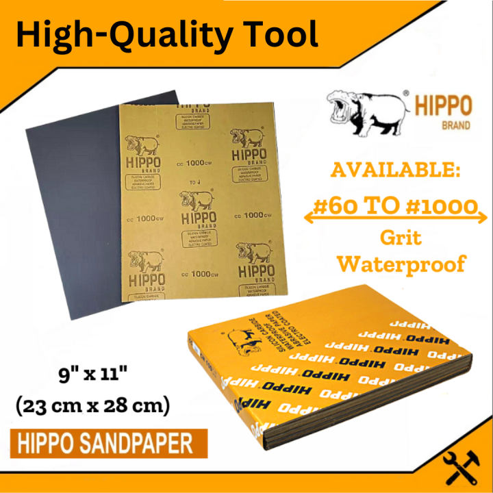 HIPPO LIHA Sand Paper Waterproof Sanding Paper Grit 60-1000 Abrasive ...