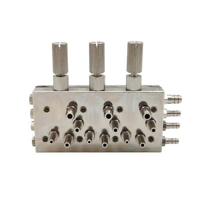 Dental Material Valve Body Triple Pneumatic Control Valve Triple ...
