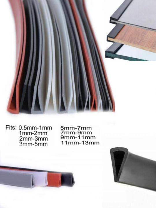 【2023】1M New Rubber U Channel Edging Trim Seal 0.5~13mm Edge Protection ...