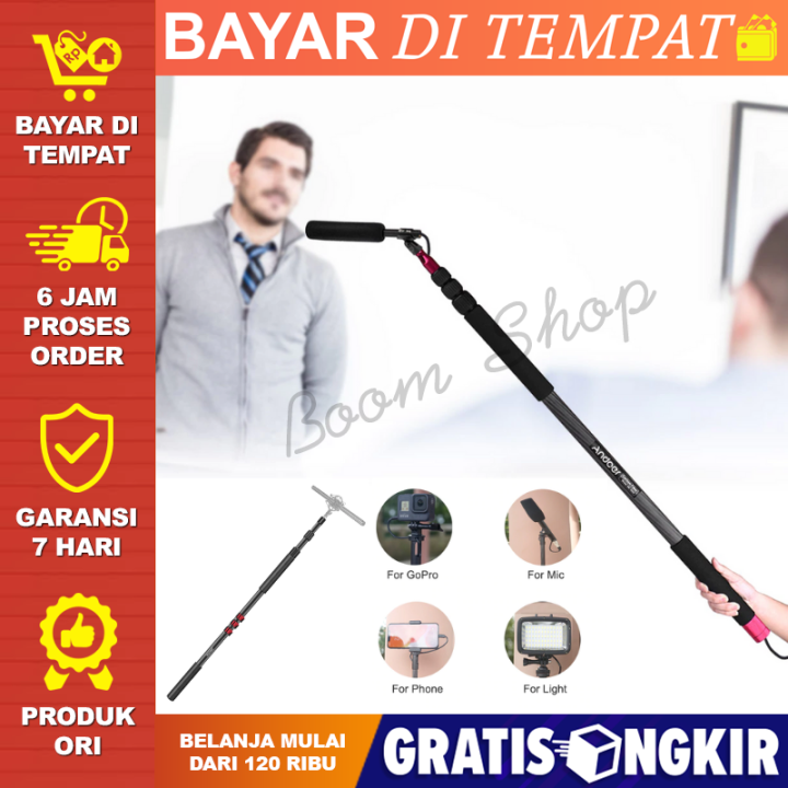 BISA COD - Tiang Boom Pole Mic Stand Mic Berdiri Tiang Boom Pole ...
