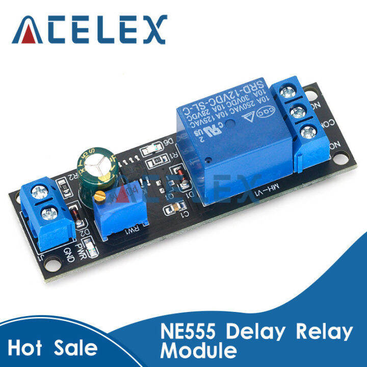 DC 12V Timer Delay Relay Shield Module NE555 Timer Switch Adjustable ...