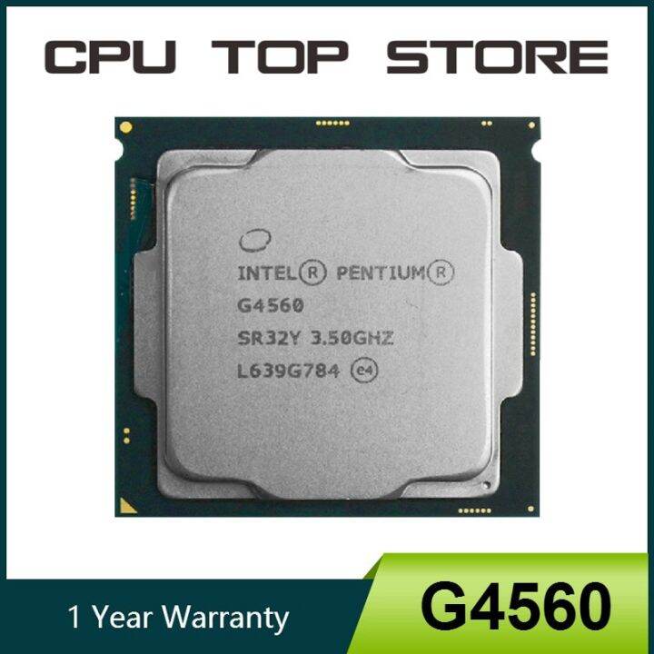 1โปรเซสเซอร์ Intel Pentium G4560 3MB Cache 3.50Ghz LGA1151 Dual Core Desktop PC CPU | Lazada.co.th