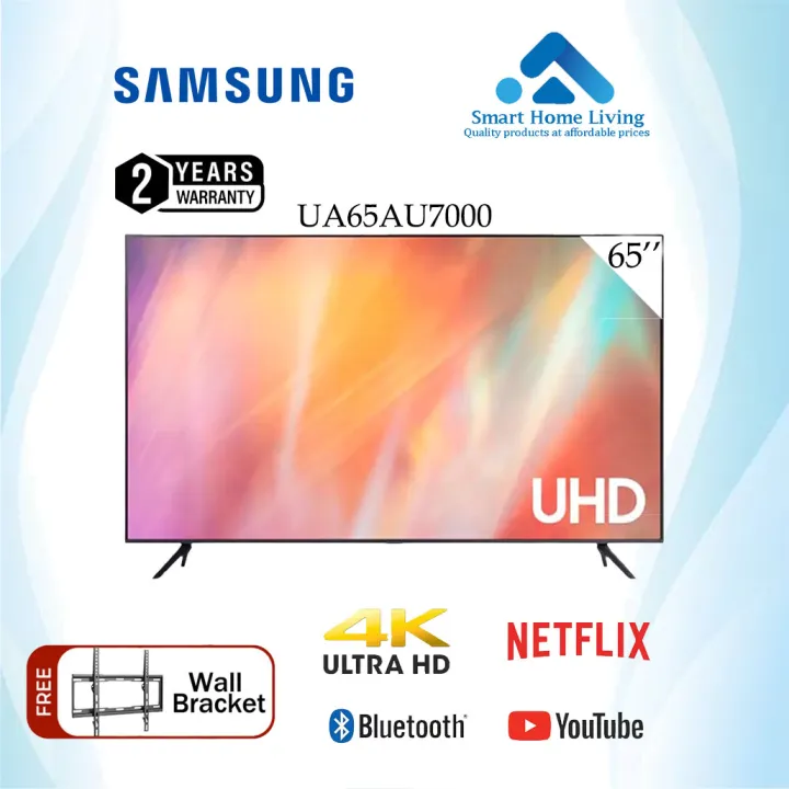 Samsung 65 lnch LED (UA65AU7000) 4K UHD Smart TV with Crystal Processor ...