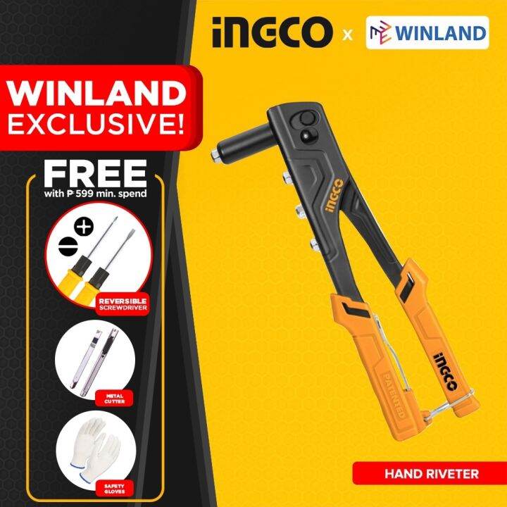 INGCO by Winland Heavy Duty Rivet Hand Riveter Hand Tools Tool (10.5 ...