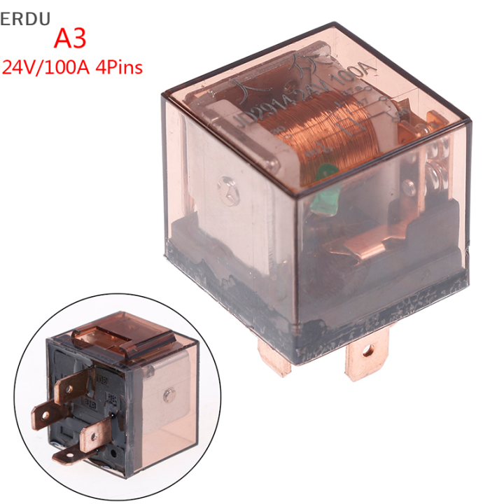 ERDU Waterproof automotive relay 12/24V 100A 4/5Pin SPDT car control ...