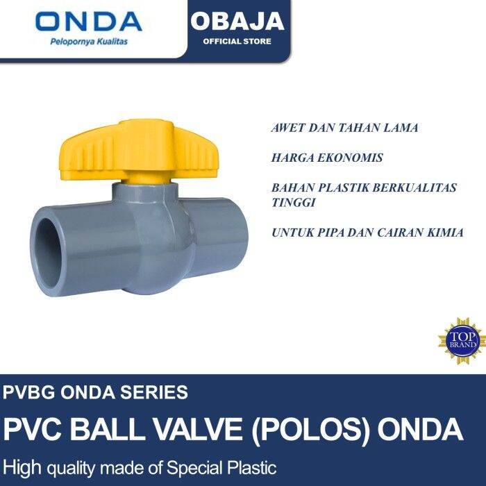 BALL VALVE PVBG 1/2" ONDA/ STOP KRAN PVC PVBG 1/2" ONDA POlOS | Lazada Indonesia