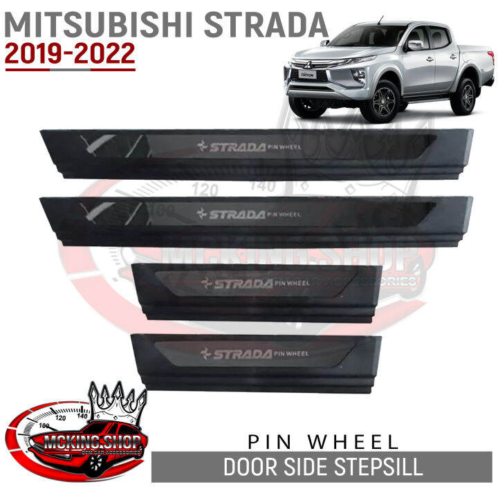 Mitsubishi Strada Triton 2019-2022 PINWHEEL Door Side Step Sill / Scuff ...