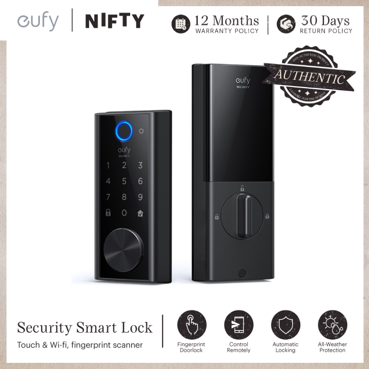 eufy by Anker Security Smart Lock Touch, Smart Door Lock, Fingerprint ...