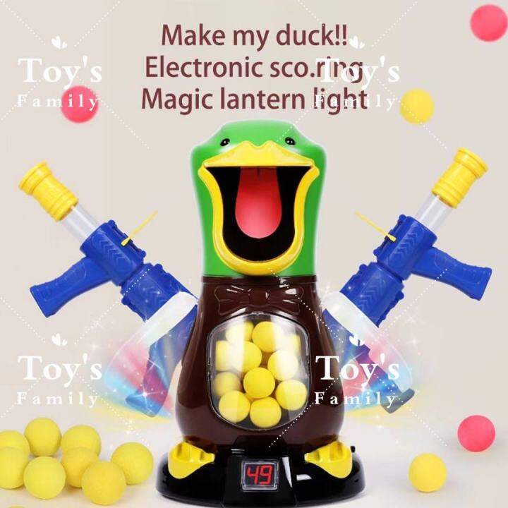 Kids Shooting Games Cute Duck Target Shooter Scoring Toy with 24 Soft ...