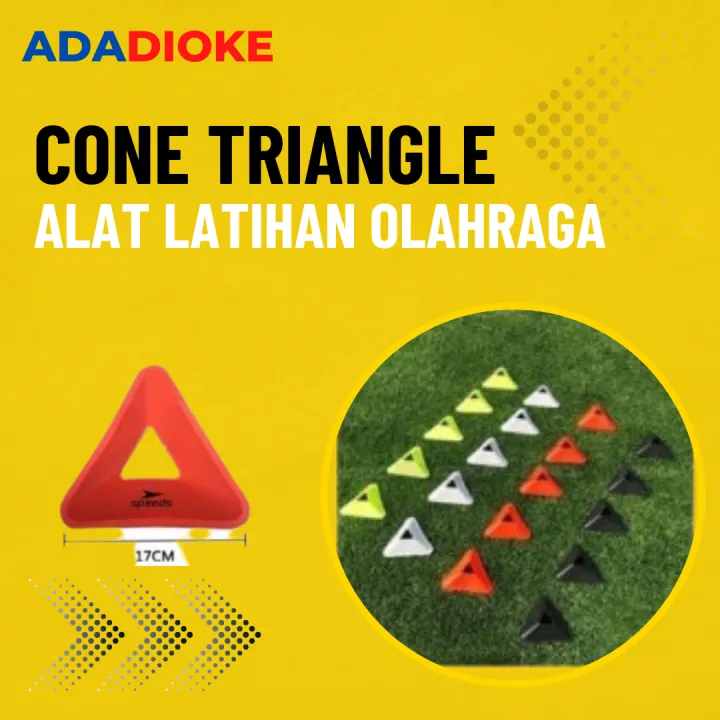 Cone Cones Mangkok Segitiga Latihan Sepak Bola Futsal SPEEDS | Lazada ...