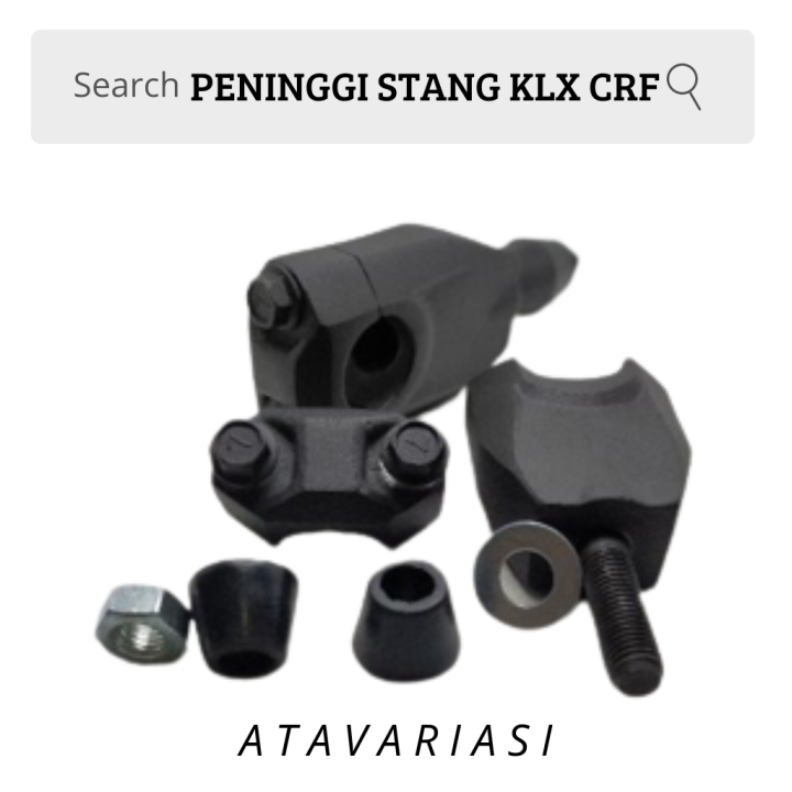 RAISER KLX 150 ADAPTOR PENINGGI STANG RISER CRF 150 CB150 DTRACKER ...