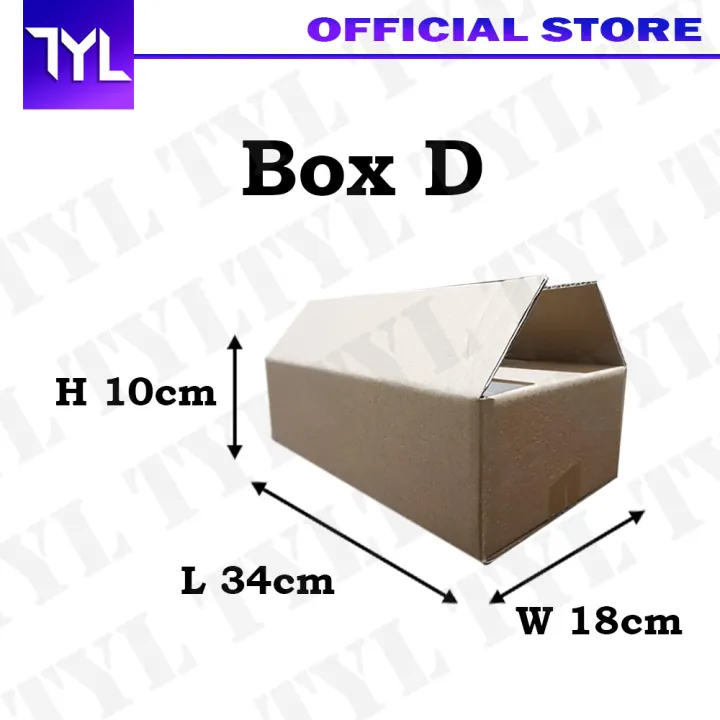 Box D 100pcs / 340 x 180 x 100 mm / 34 x 18 x 10 cm / Carton / Karton ...