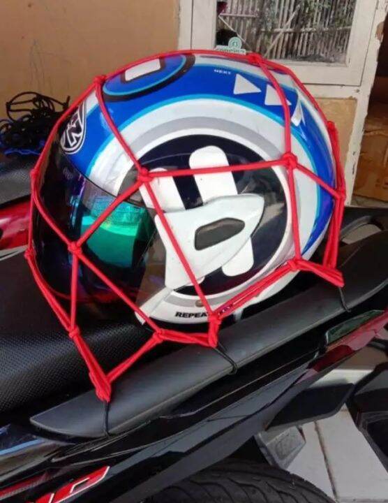 TERMURAH !!! COD !!! Jaring Helm Motor Sepeda Tali Pengikat Barang ...