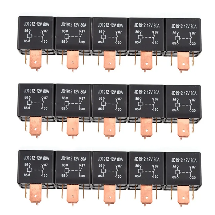Extra Sweet Waterproof Heavy Duty Relay 4Pin DC 24V 12V 80A JD1912 ...