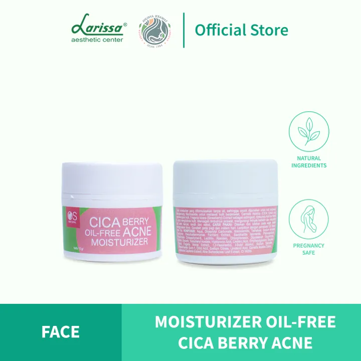 Cica Berry OIL-FREE ACNE MOISTURIZER LARISSA - Moisturizer Untuk Wajah ...