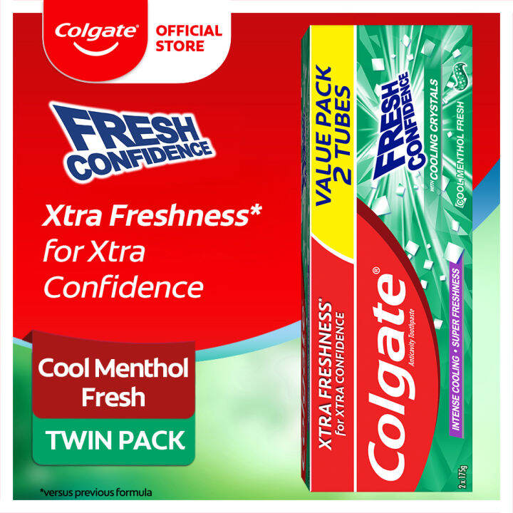 Colgate Fresh Confidence Cool Menthol Fresh Toothpaste for Fresh Breath ...