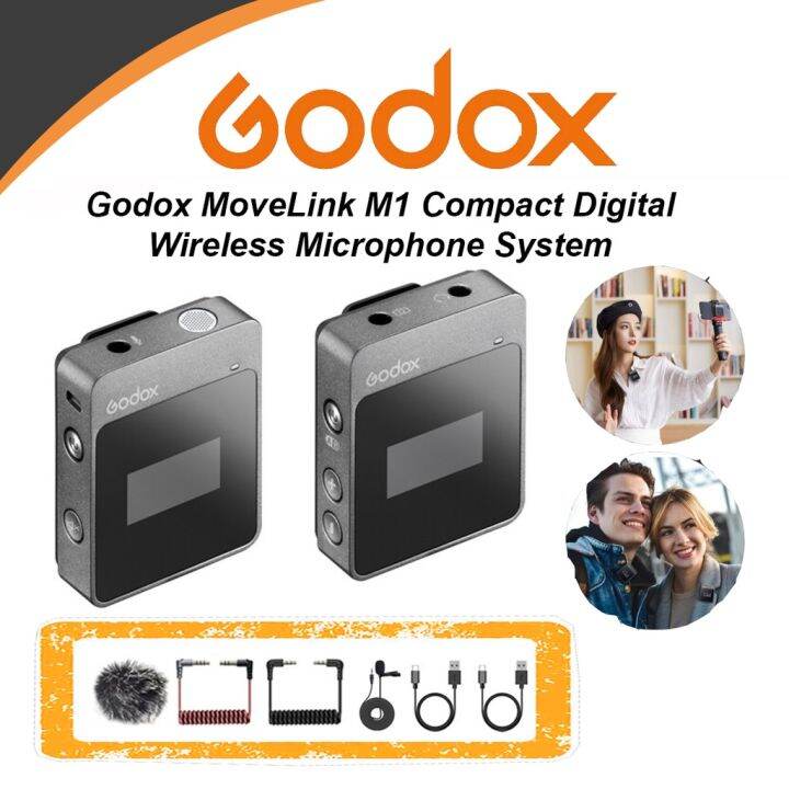 Godox MoveLink M1 Wireless Microphone System for Camera HP Mic M 1 ...