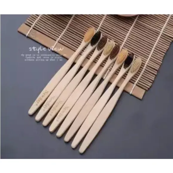 Black horse one piece wooden Bristle Low Carbon Natural Bamboo Soft ...
