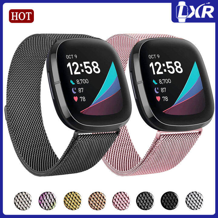 Milan Strap 3 Strap for Fitbit Versa 4 Sense/Lite Magnetic Band ...