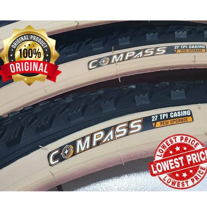 Compass Skinwall Gumwall Tire for Mountain Bike Road Bike Gravel Bike Hybrid Bike 700c 26 27.5 ...