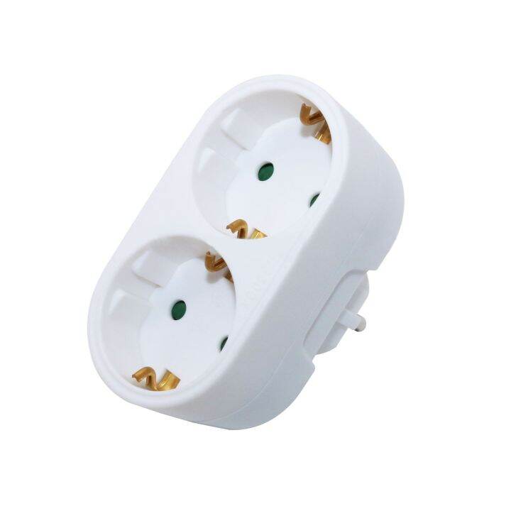 【Ready Stock】 2 Hole Multiple PlugStripDistribution AdapterType German ...