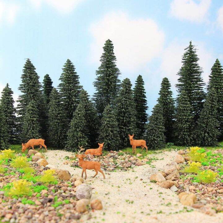 Model Pine Trees Green Pines H0 N Z Scale 1:87 Model Moose Deer Model ...