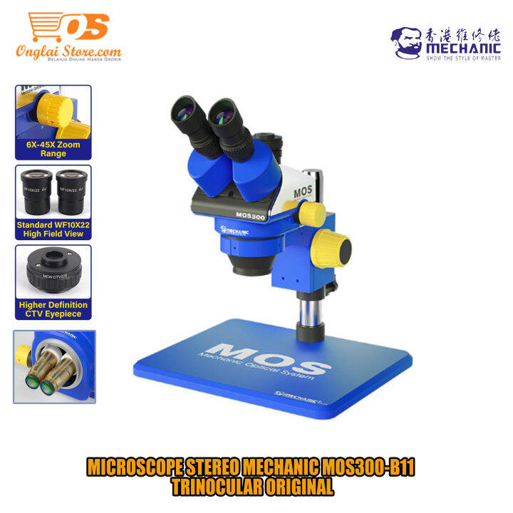 MECHANIC MOS300-B11 Microscope Stereo Trinocular - Mikroskop Original ...