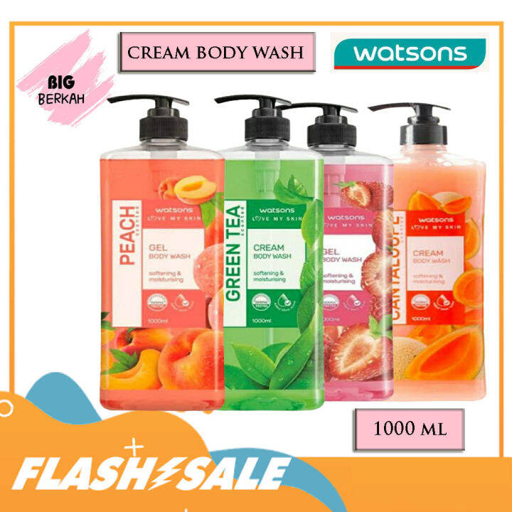 [ Free Ongkir ] Watsons Cream Body Wash 1000 Ml / Sabun Mandi Cair ...