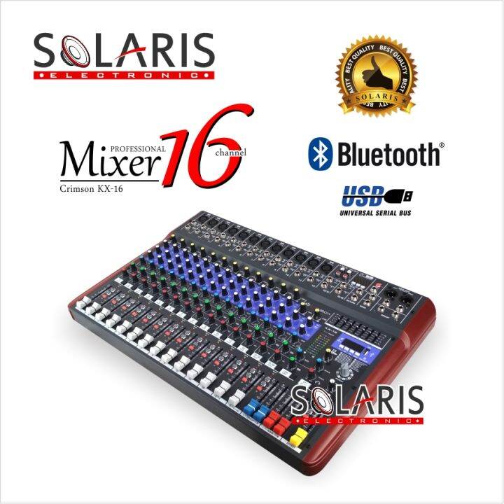 MIXER 16 Channel BLUETOOTH USB Equalizer CRIMSON KX-16 | Lazada Indonesia