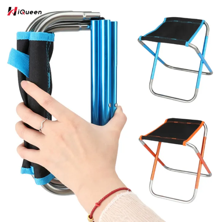 HiQueen เก้าอี้พับกลางแจ้งรองรับ309lb แบบพกพาเก้าอี้พับขนาดเล็กน้ำหนัก ...