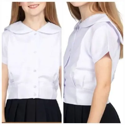 Plain White Blouse Uniform for Grade School and High School Good ...