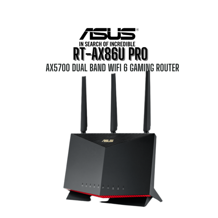 Asus RT-AX86U Pro AX5700 Dual Band WiFi 6 Gaming Router | Lazada
