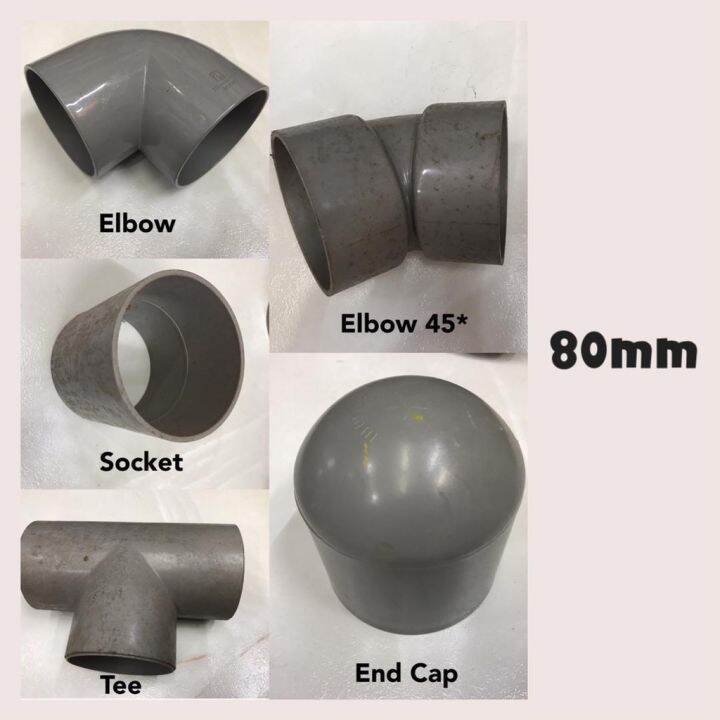 feiyang hardware 3 80mm PVC Fitting Connector Socket Elbow Tee End Cap ...