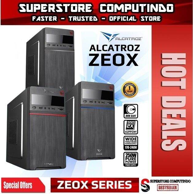 Casing PC Alcatroz Azzura ZEOX Mini ATX With 450 Watts Power Supply ...