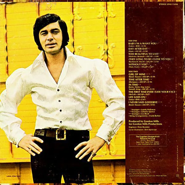 Engelbert Humperdinck ‎–In Time Hits Vinyl LP Album Record plaka Plaka ...