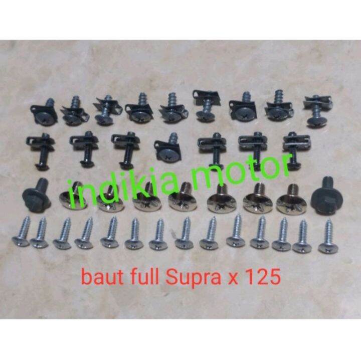 Baut Baud Scrub Full Body Supra X 125 lama/ batman | Lazada Indonesia