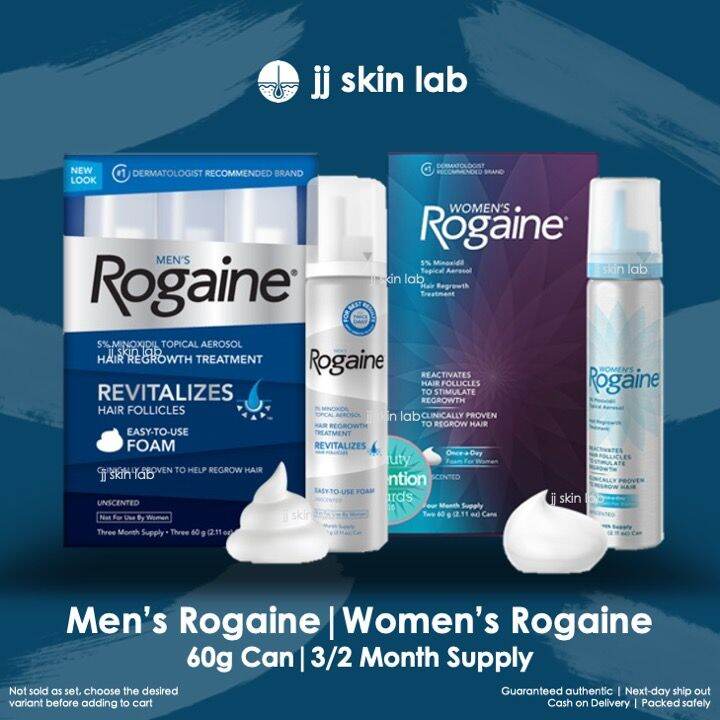 Men's Rogaine | Women's Rogaine 5% Minoxidil Topical Aerosol Hair ...