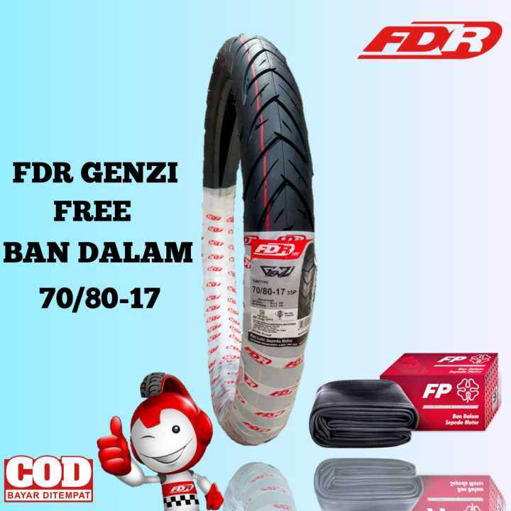 Ban cacing ring 17 Fdr Genzi 70/80-17 Plus Ban dalam tube type/bukan ...