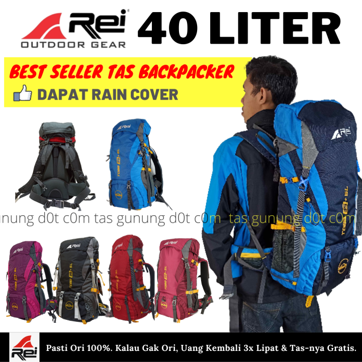 Tas Gunung Rei 40 Liter 35 + 5 L Semi Carrier Keril Ransel | Lazada Indonesia